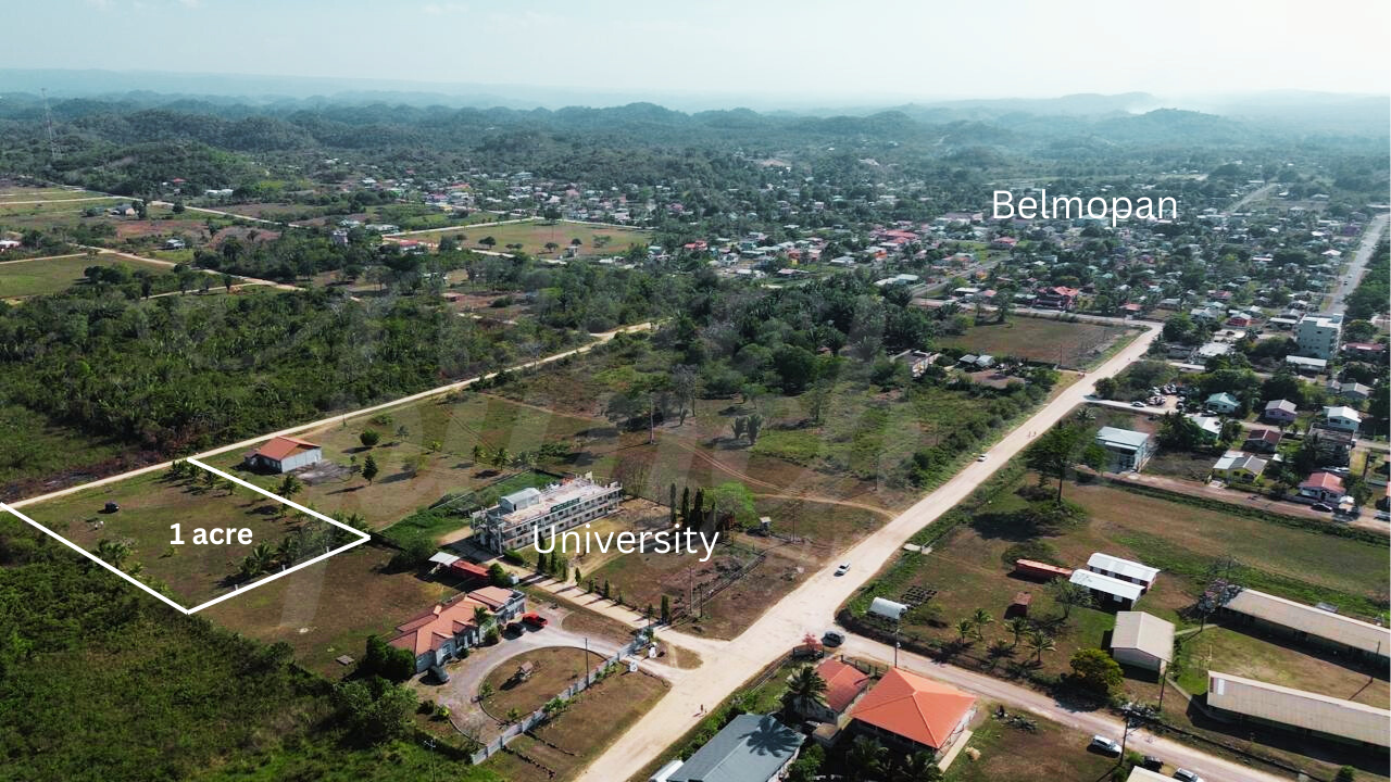 1-Acre Lot for Sale – Prime Location Near University Heights, Belmopan – Rum Punch Realty